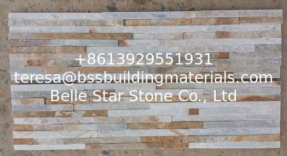 Oyster Split Face Slate Waterfall Shape Ledgestone Beige Thin Stone ...