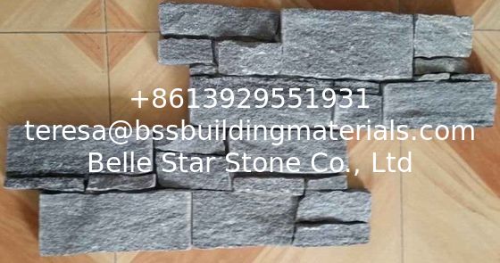 Pure Grey Slate Culture Stone,Cemented Grey/No Rust Slate Stacked Stone ...