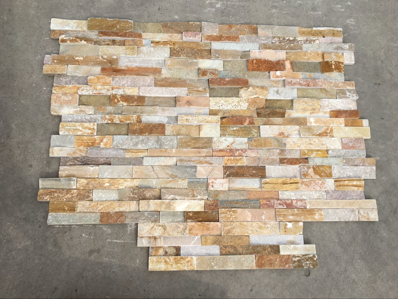 Beige Quartzite Z Stone Cladding Rough Yellow Stone Veneer Natural ...