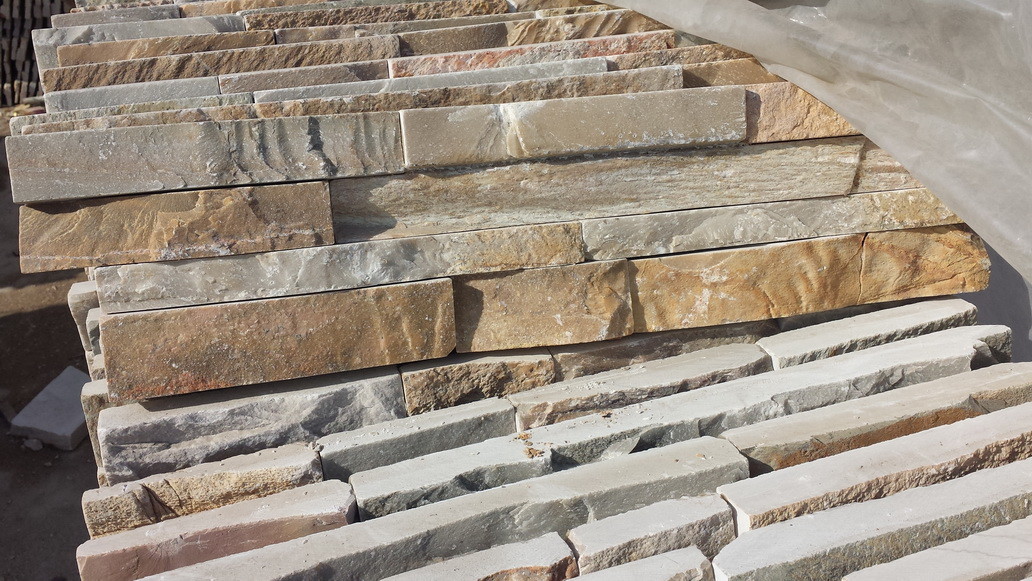 Hot Sales Quartzite Z Stone Cladding Rough Beige Stone Veneer Natural ...