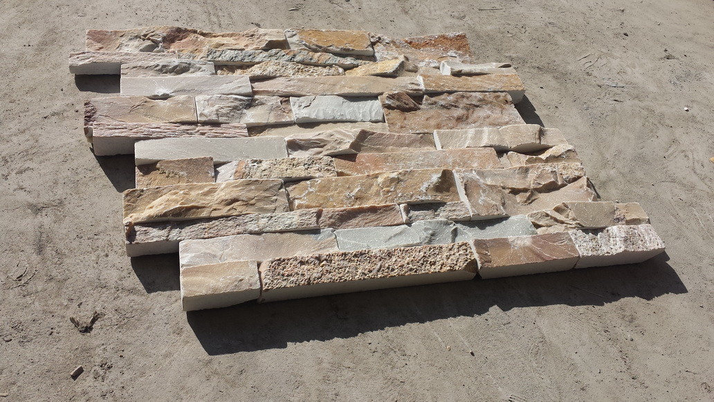 Hot Sales Quartzite Z Stone Cladding Rough Beige Stone Veneer Natural ...