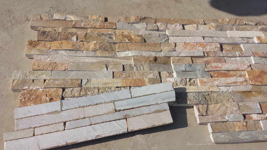Hot Sales Quartzite Z Stone Cladding Rough Beige Stone Veneer Natural ...