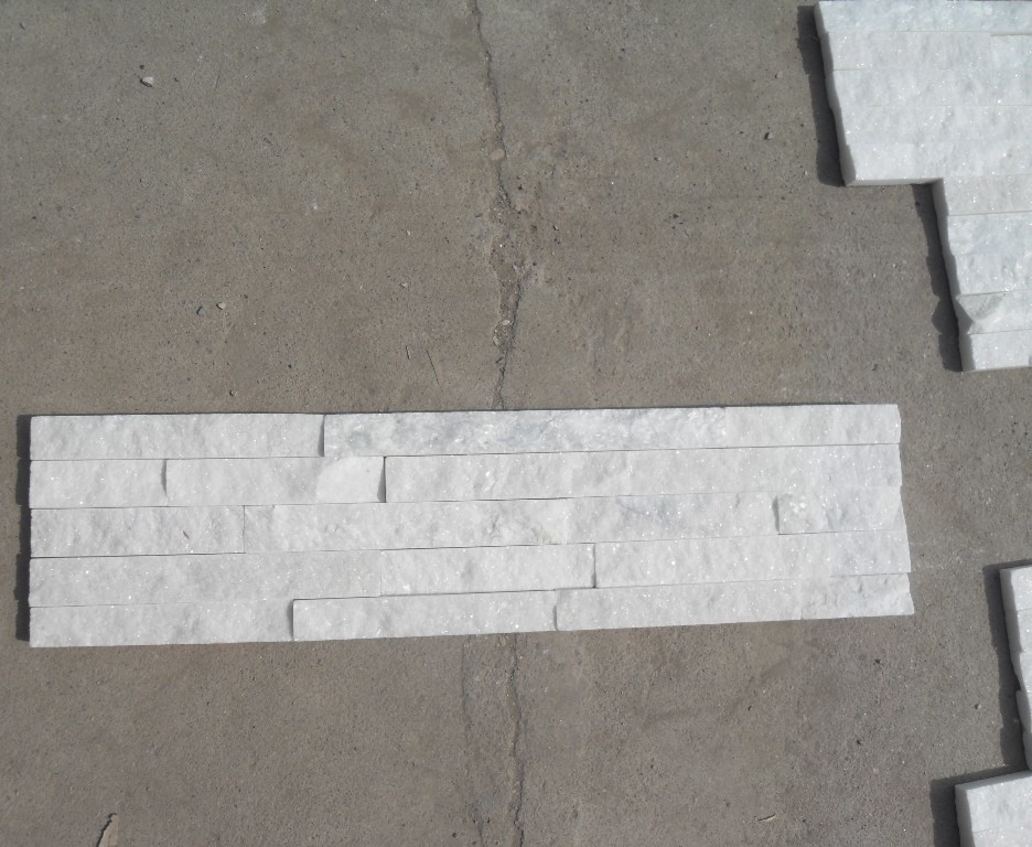 Snow White Quartzite Stone Cladding Super White Quartzite Stone Veneer ...