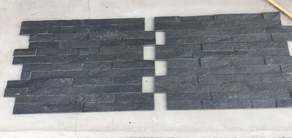 Black Quartzite Z Stone Cladding Fireplace Stone Veneer Quartzite ...