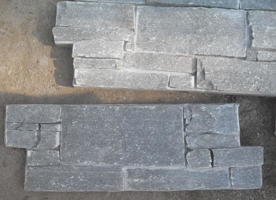 Pure Grey Slate Culture Stone,Cemented Grey/No Rust Slate Stacked Stone ...