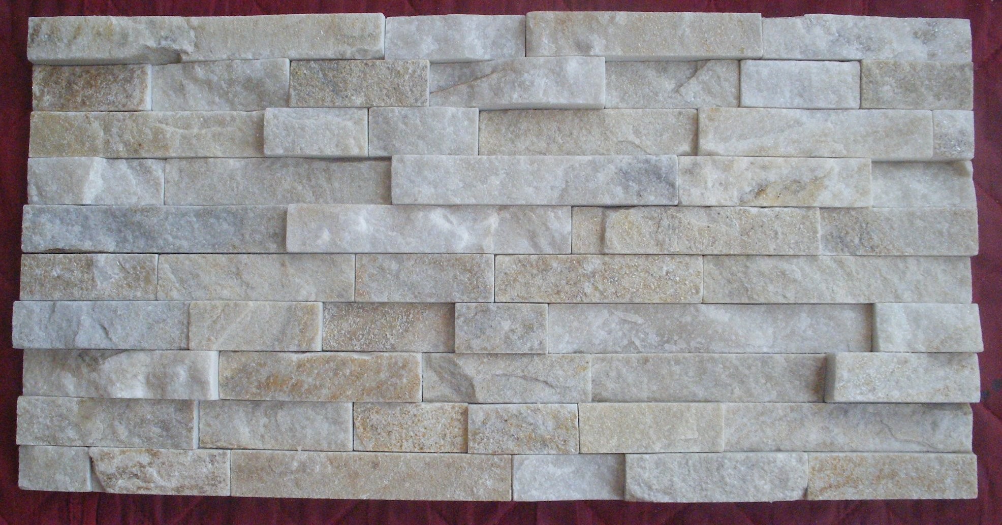Ivory Quartzite Stacked Stone,Milk White Quartzite Thin Stone Veneer ...