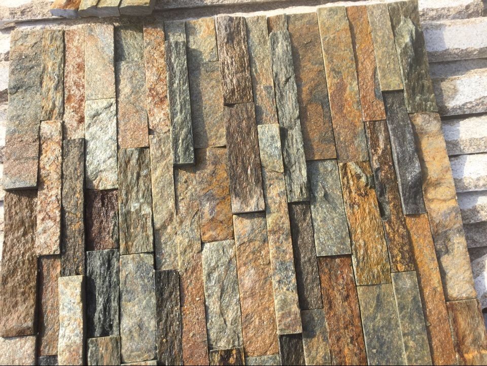 Rustic Quartzite Stacked Stone,Natural Z Stone Cladding,Real Stone Veneer,Outdoor Wall Stone Panel