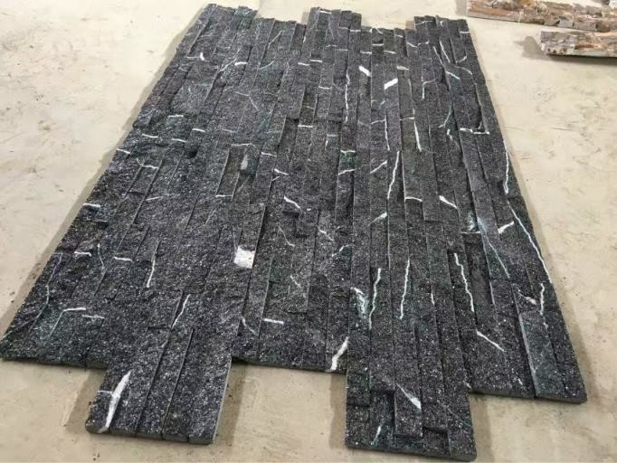 Lightning Black Quartzite Ledgestone,Quartzite Thin Stone Veneer ...