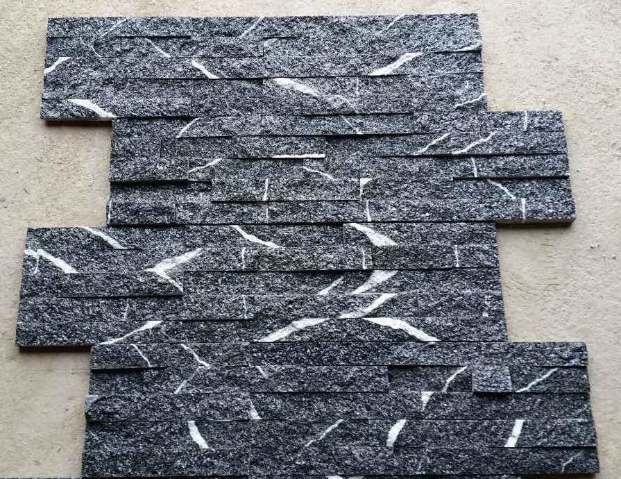 Lightning Black Quartzite Ledgestone,Quartzite Thin Stone Veneer ...