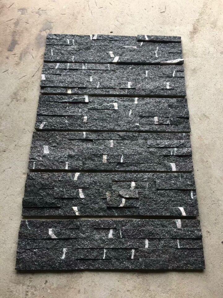 Lightning Black Quartzite Ledgestone,Quartzite Thin Stone Veneer ...