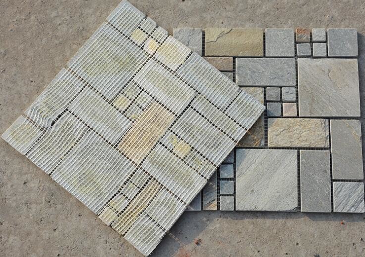 Oyster Quartzite Mosaic,Natural Stone Mosaic Pattern,Quartzite Mosaic ...